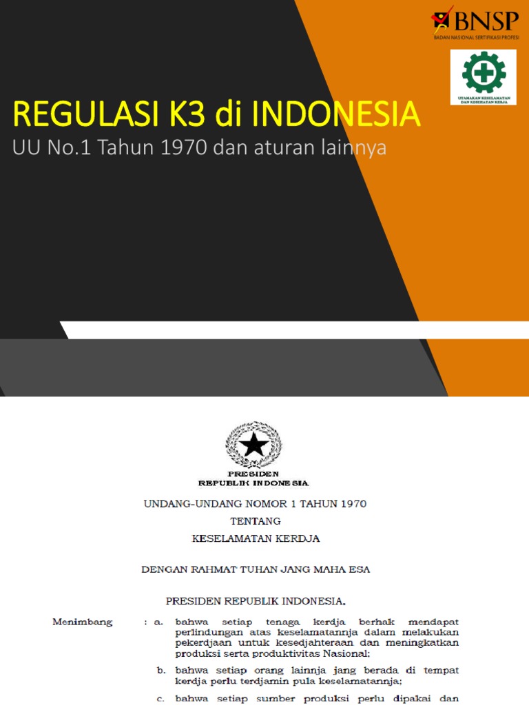 Modul Peraturan Perundangan K3 Dan Migas | PDF