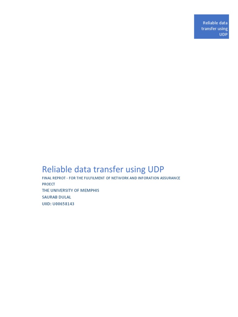 Final Report | PDF | Transmission Control Protocol | Port (Computer Networking)