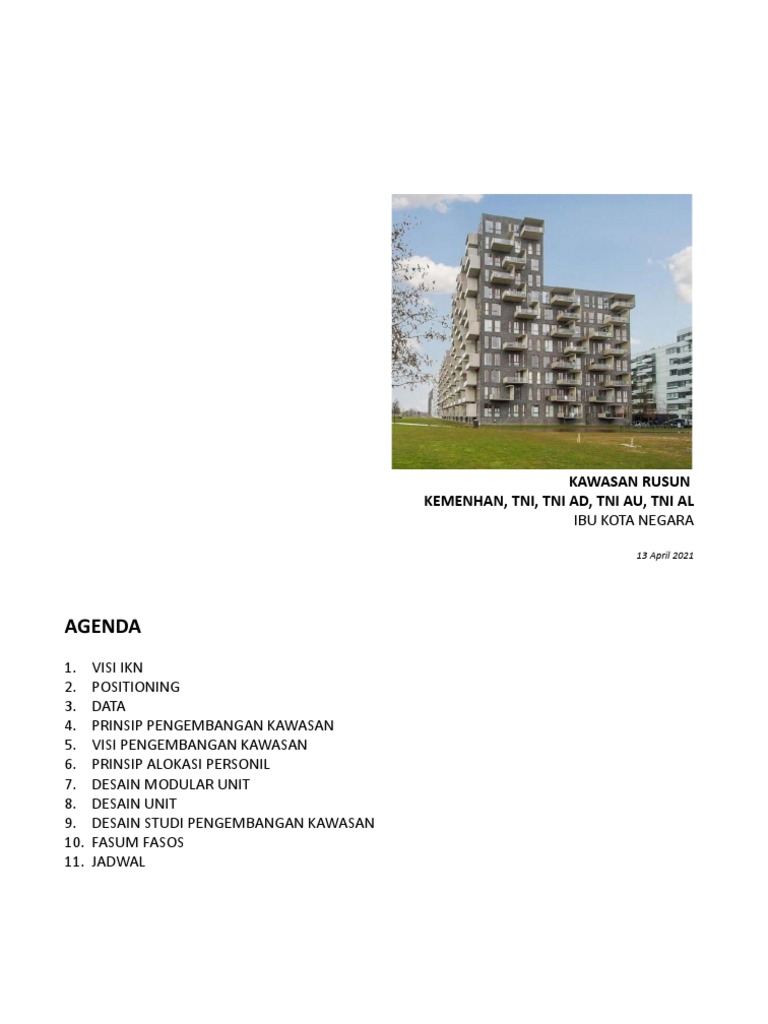 Ikn Hunian Kemenhan Dan Tni Rev | PDF