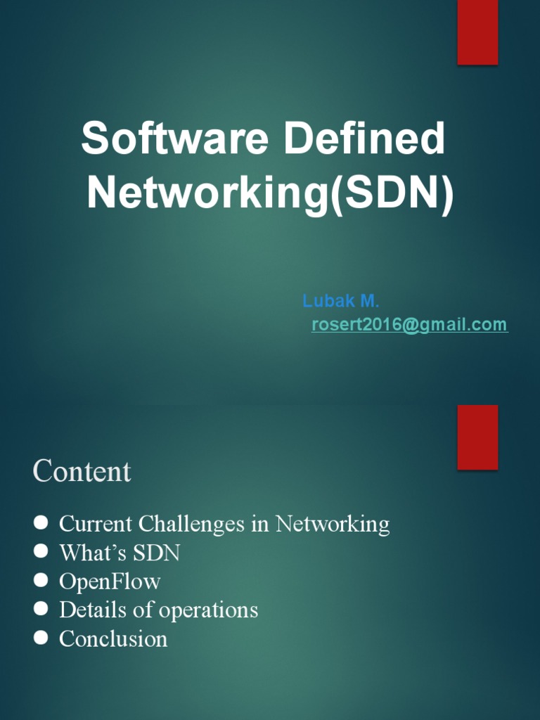 Software Defined Networking | PDF | Computer Network | Router (Computing)