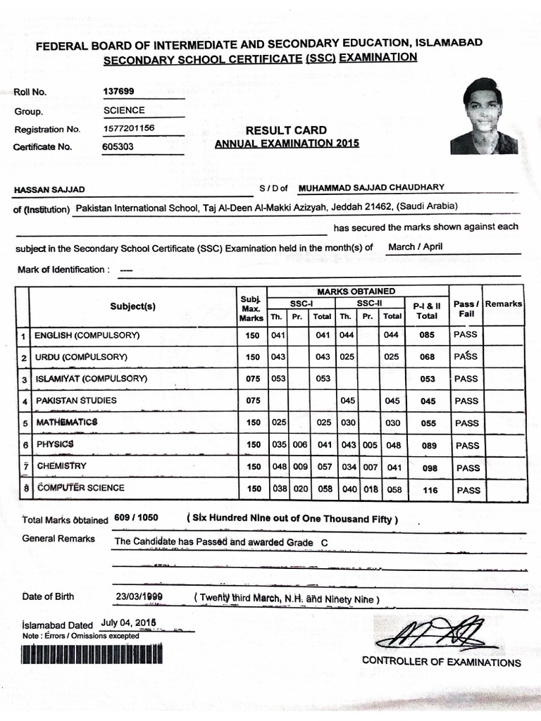 10th Result Sheet | PDF