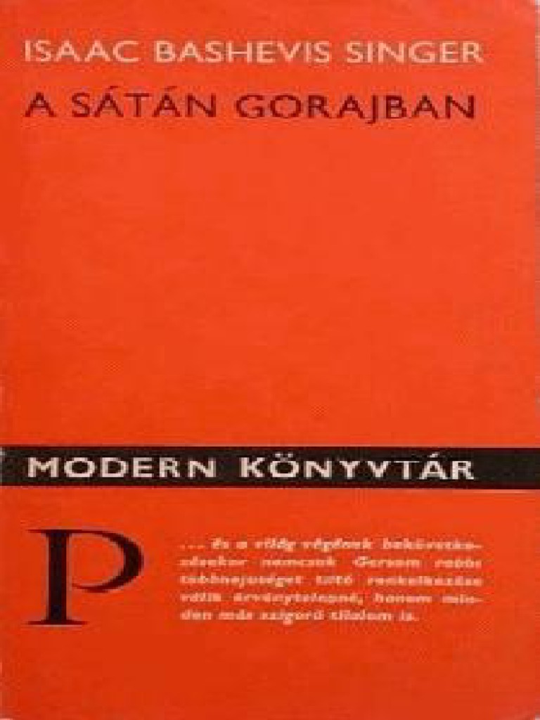 Isaac Bashevis Singer - A Sátán Gorajban-upByOM | PDF