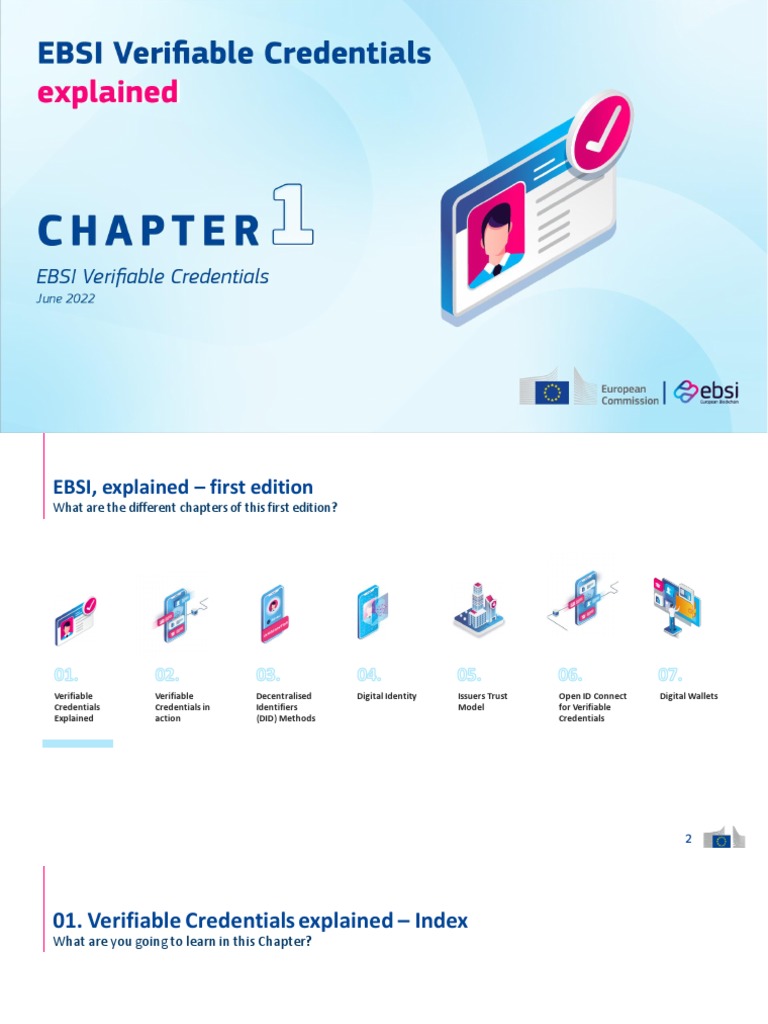 Chapter 1 - Ebsi VC | PDF | Credential | Authentication