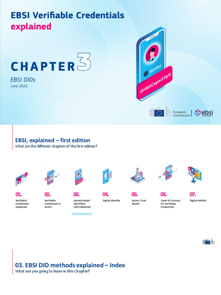 Chapter 3 - Ebsi Dids | PDF | Credential | Public Key Cryptography