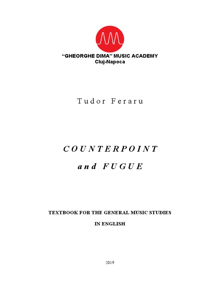 Counterpoint Textbook Feraru | PDF | Harmony | Interval (Music)