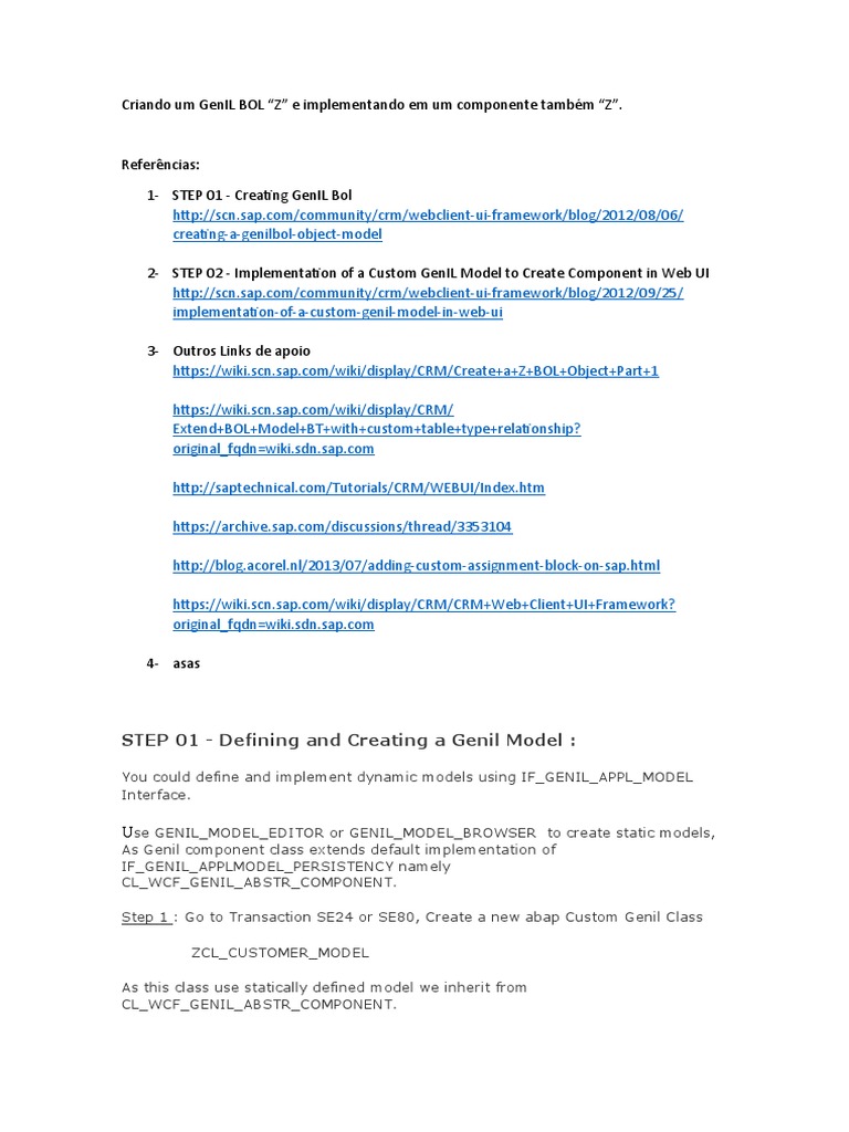 2.0 - Creating A Custom GenilBol Object Model | PDF | Method (Computer Programming) | Object ...