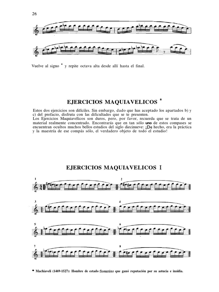 Wye, Trevor - Teoría y Práctica de La Flauta 2 (Ejercicios Maquiabélicos) | PDF | Composiciones ...