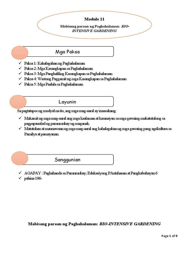 EPP6 MODULE 5 Aralin 11 12 | PDF