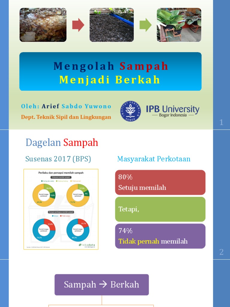 Mengolah Sampah Menjadi Berkah - ARIEF SABDO YUWONO | PDF