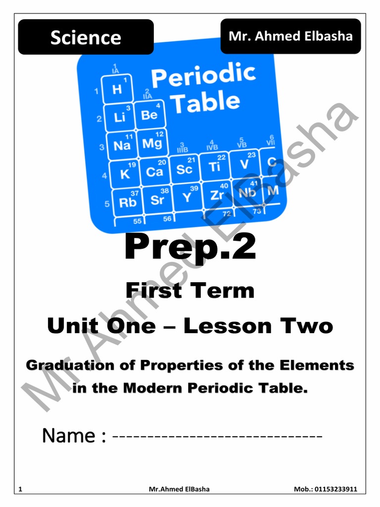 Prep.2 - Unit One - Lesson Two - First Term 2020 | PDF
