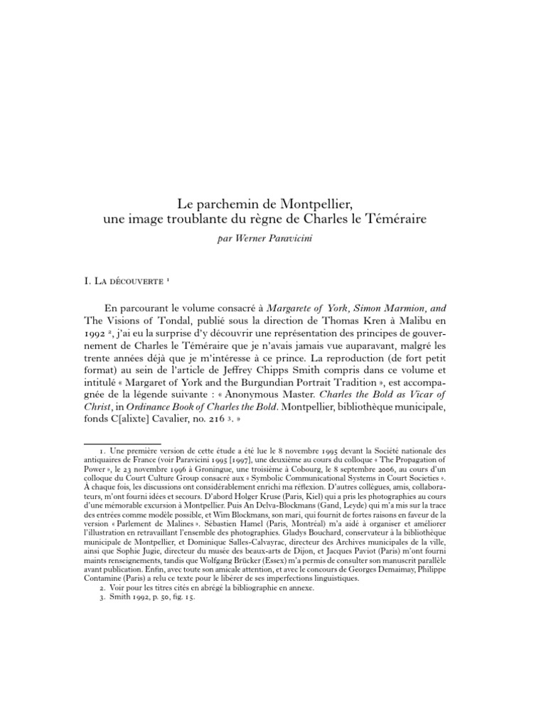 Parchemin de Montpellier : Charles le Téméraire | PDF | Justice | Crime ...