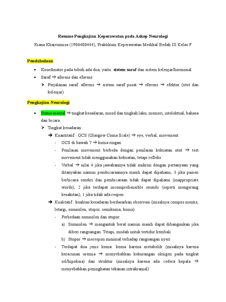 Resume Kuliah Umum | PDF