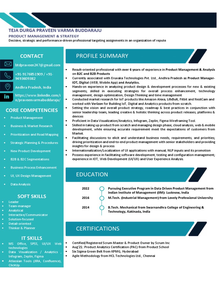 Praveen (Resume) | Download Free PDF | Computer Science | Information Management