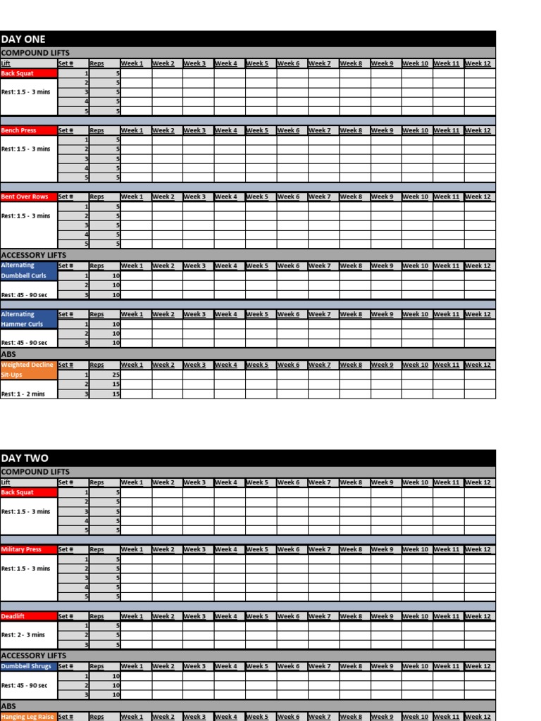 Simple Method Lifting Program | PDF | Physical Fitness | Recreation