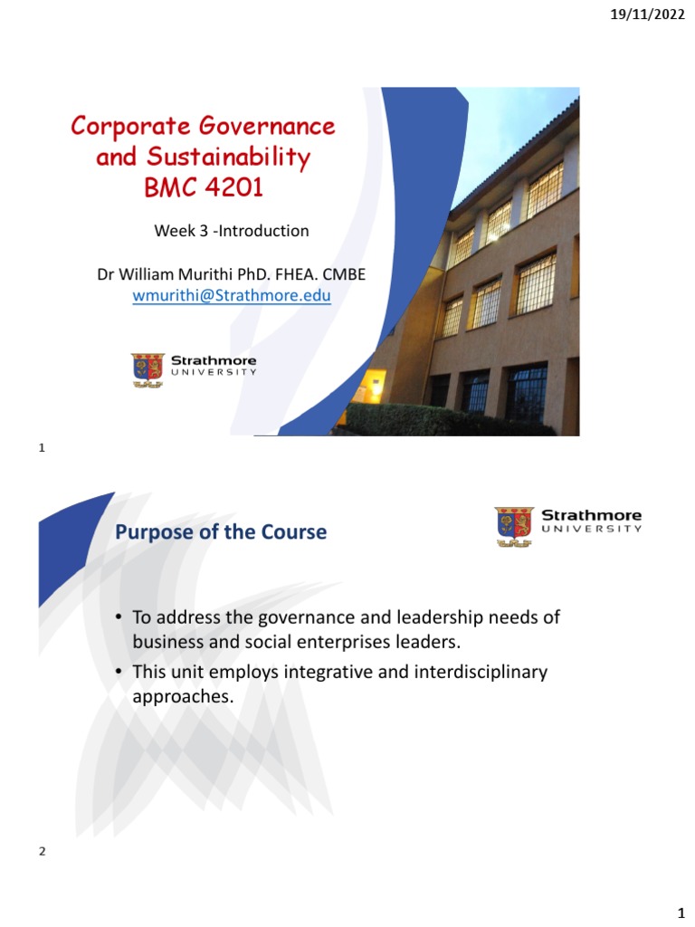 Introduction Session - CoGS | PDF | Governance | Corporate Governance