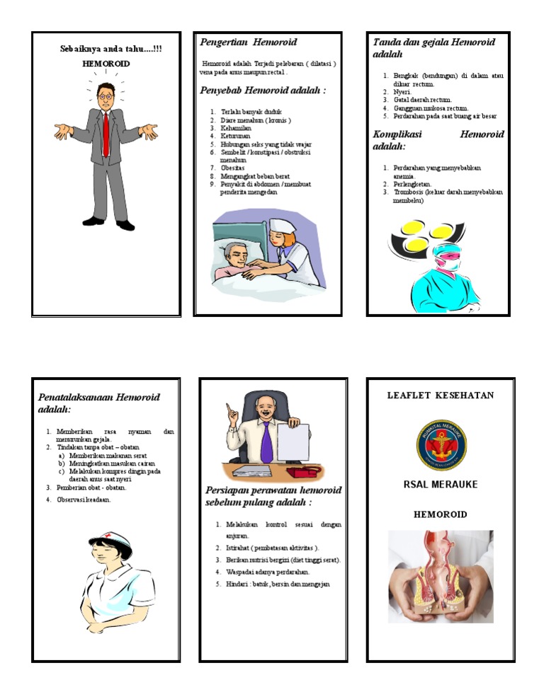 Leaflet Hemoroid | PDF
