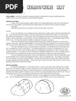 Printable Brain Hemisphere Hat Template | PDF | Cerebral Hemisphere ...