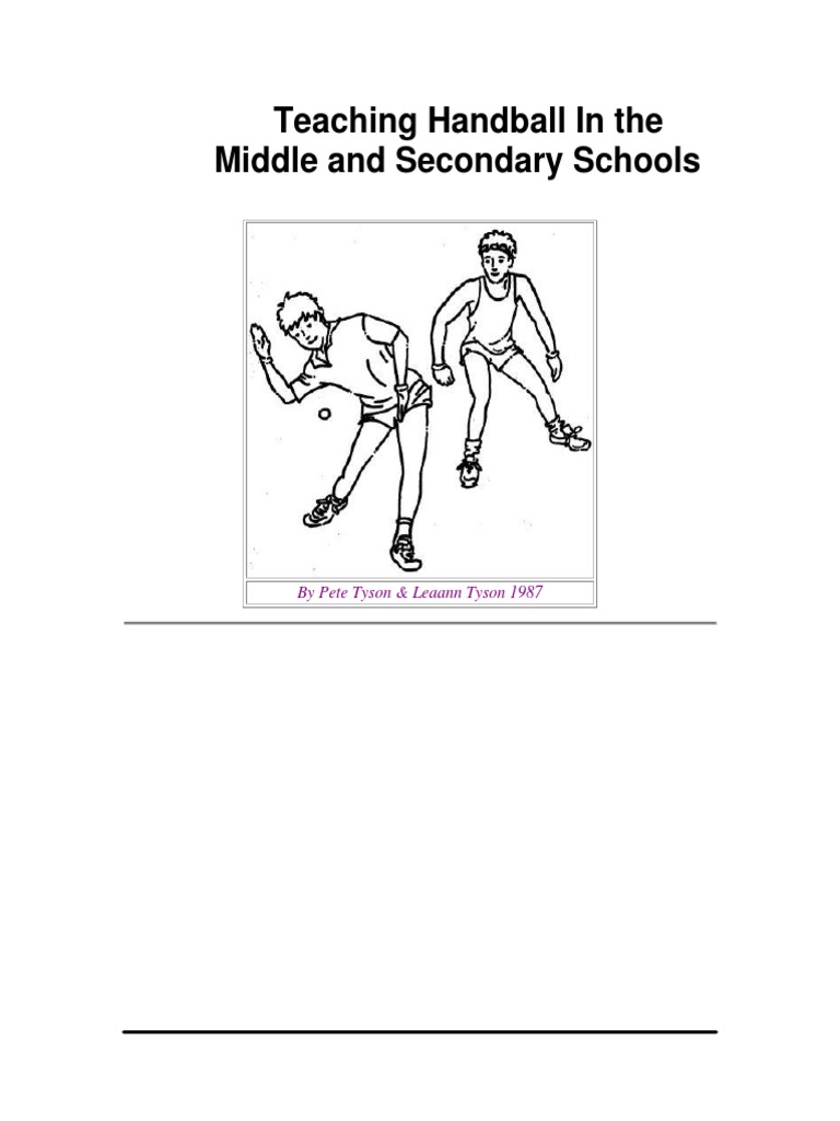 Teaching Handball in Schools | PDF | Pitcher | Sports