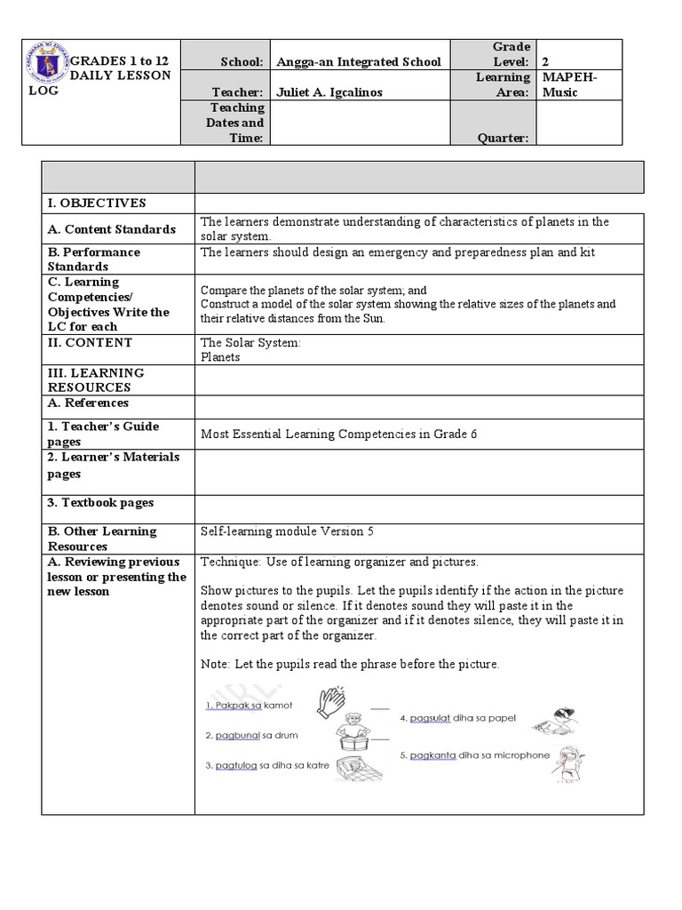 MAPEH 2 Interdisciplinary Approach | PDF | Behavior Modification ...