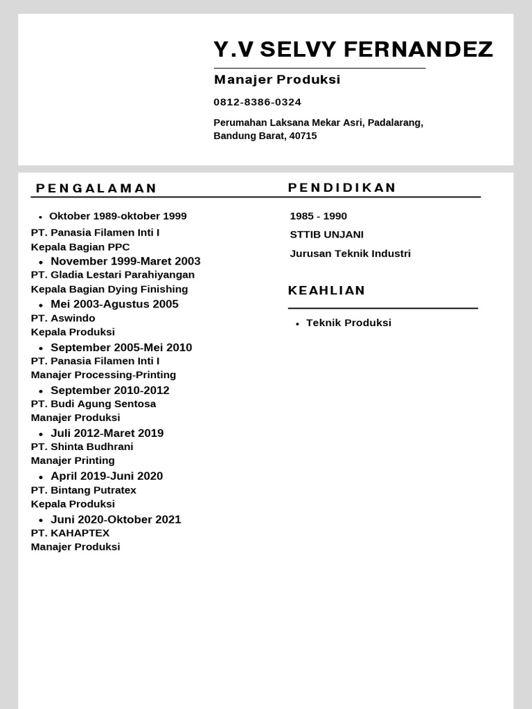 Putih Minimalis Profesional CV Tim Sosial Media Resume | PDF