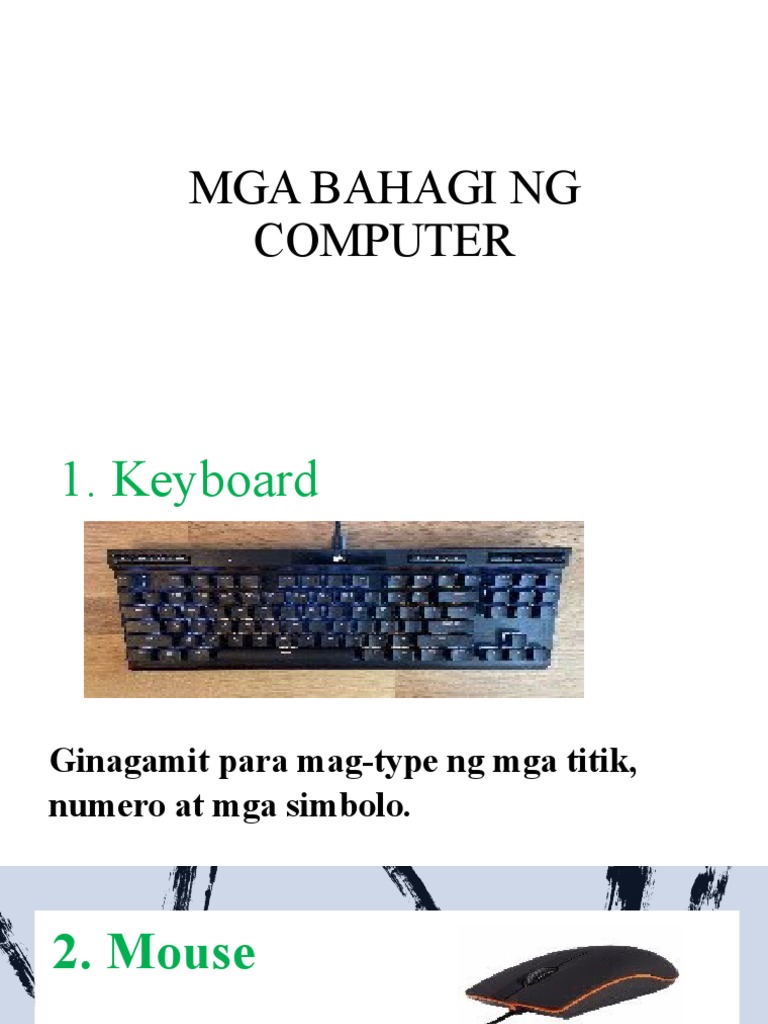 Mga Bahagi NG Computer | PDF