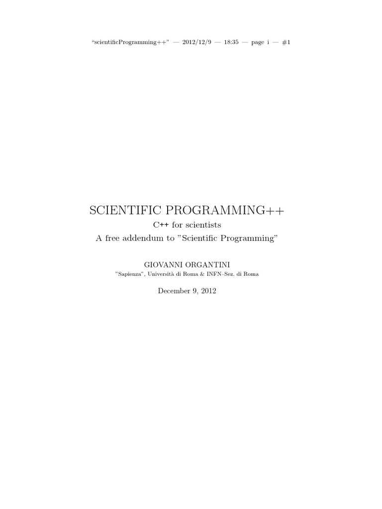 Scientific Programming Pdf Method Computer Programming Class Computer Programming 8390