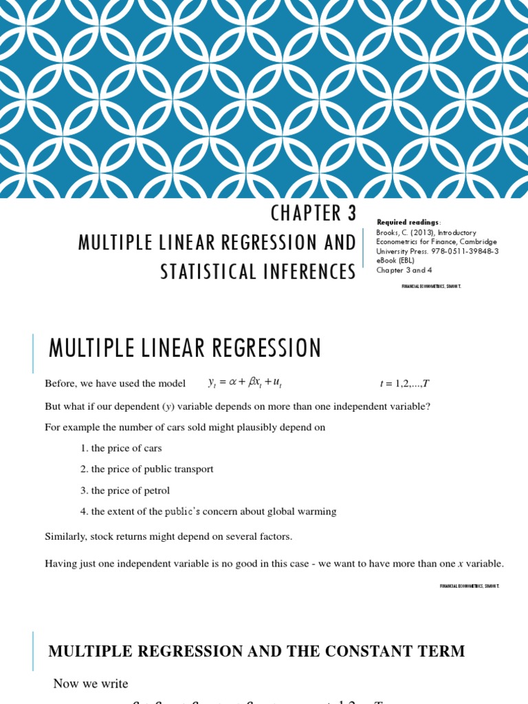 Econometrics Pdf Regression Analysis F Test