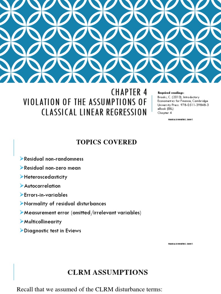 Econometrics Pdf Multicollinearity Ordinary Least Squares