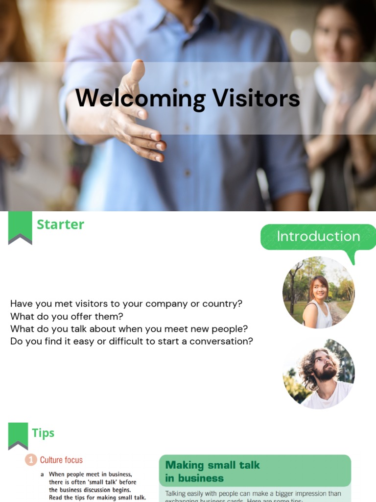 Welcoming Visitors | PDF