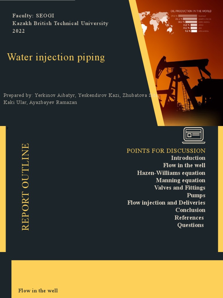 Water Injection | PDF | Pump | Valve