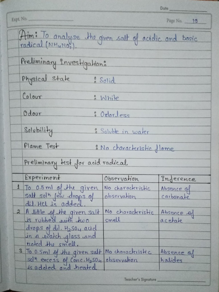 Chemistry Practical 6 | PDF | Chemical Compounds | Materials Chemistry Practical 6 | PDF | Chemical Compounds | Materials