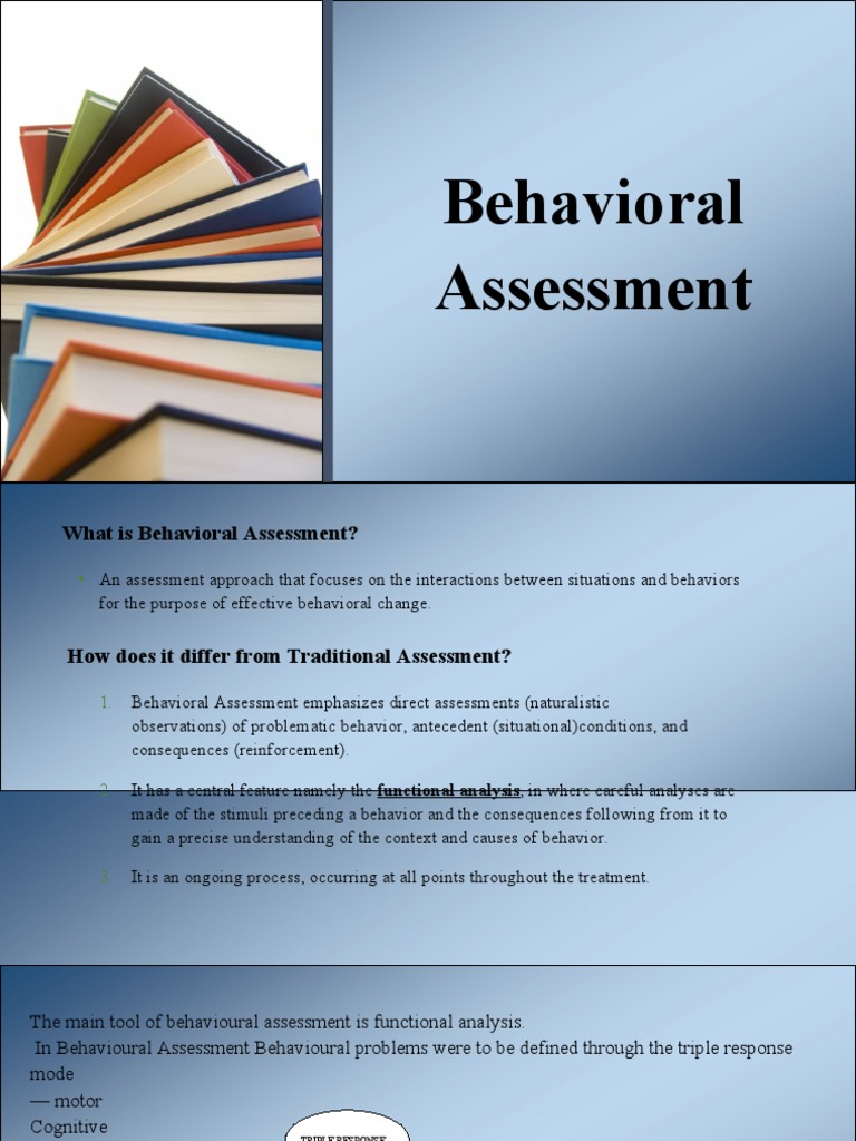 Behavioral Assessment: An Evidence-Based Approach | PDF | Behavior | Behaviorism