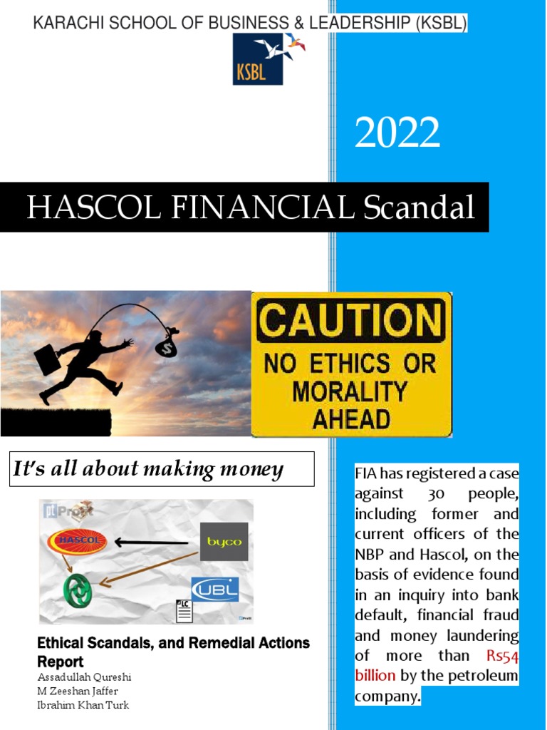 HASCOL Scandal - Ethics Project | PDF | Banks | Business