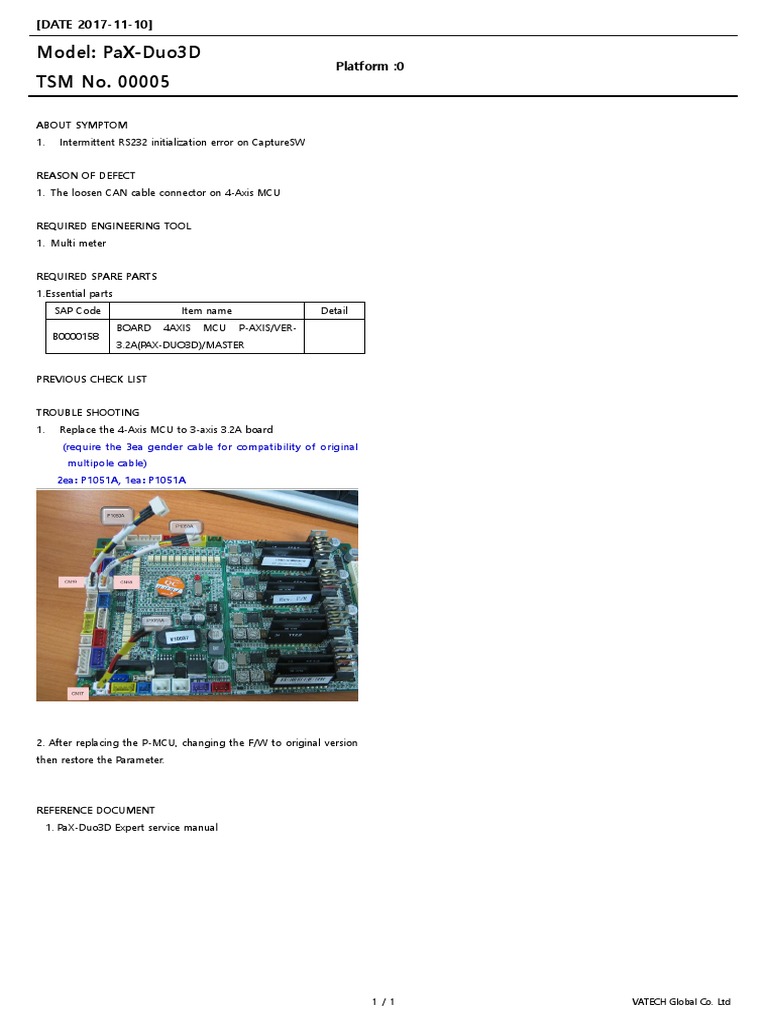 PaX-Duo3D Error 00005 Troubleshooting Guide | PDF | Computers ...
