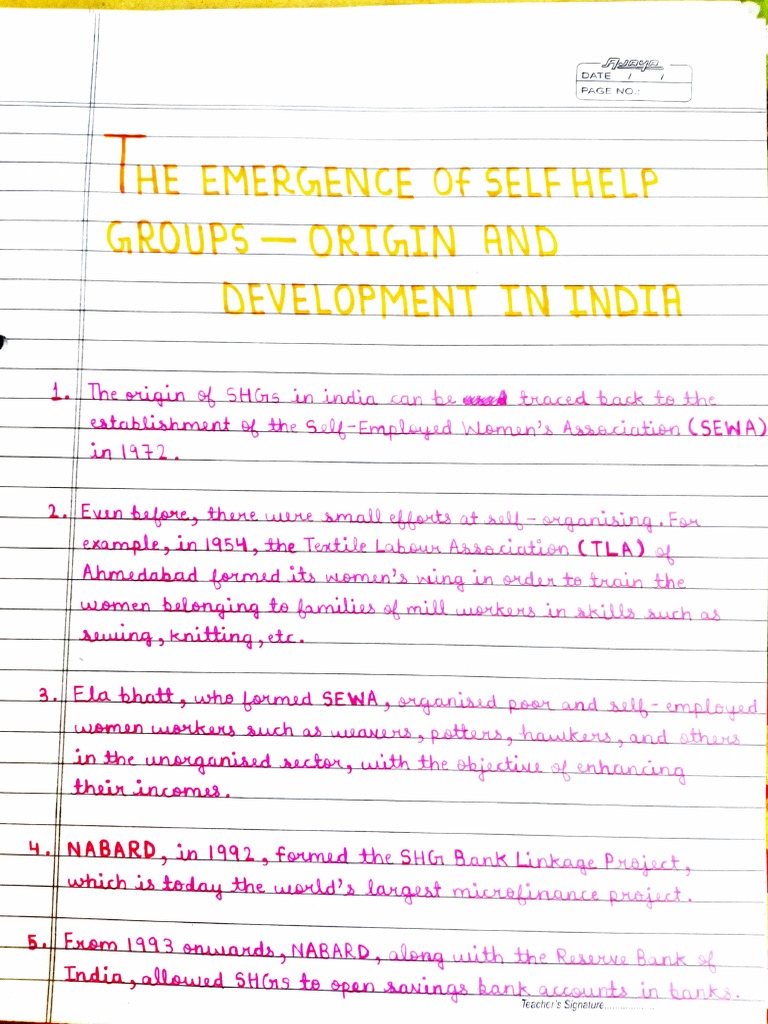Self Help Groups | PDF