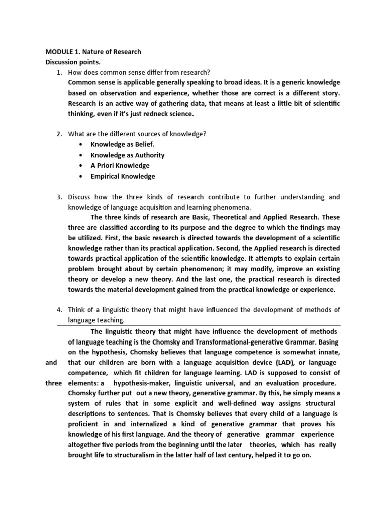 Language Research May 18 Duedate | PDF | Language Acquisition | Knowledge