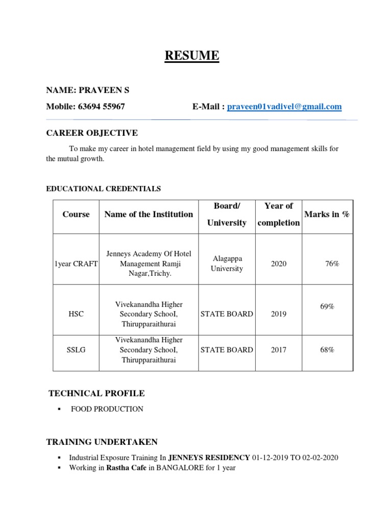 Praveen Resume | Download Free PDF | Cognitive Science | Behavior Modification