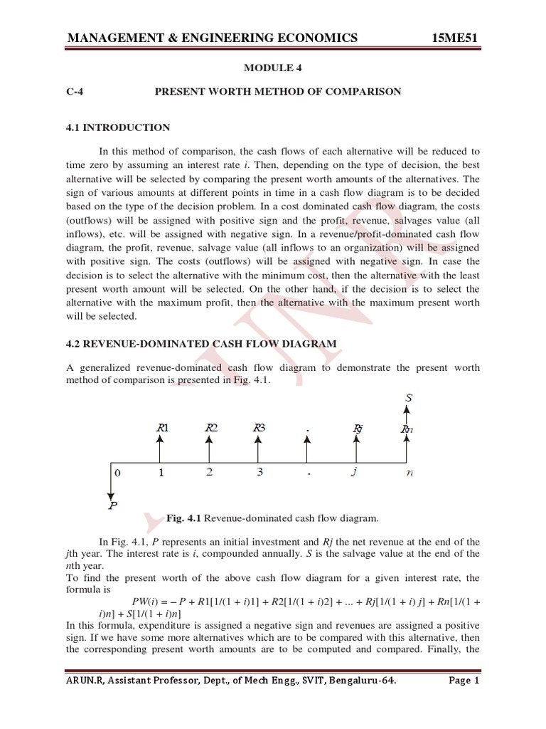 Present Worth Method in Project Evaluation | PDF | Interest | Interest ...