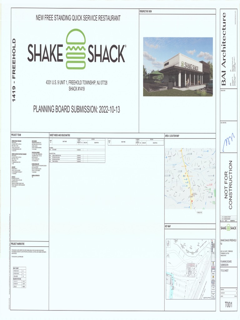 Architectural Plans For Shake Shack | PDF