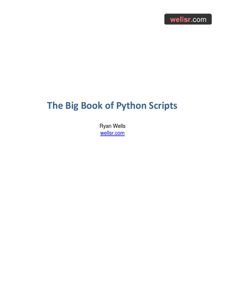 Big Book of Python Scripts | PDF | Python (Programming Language ...