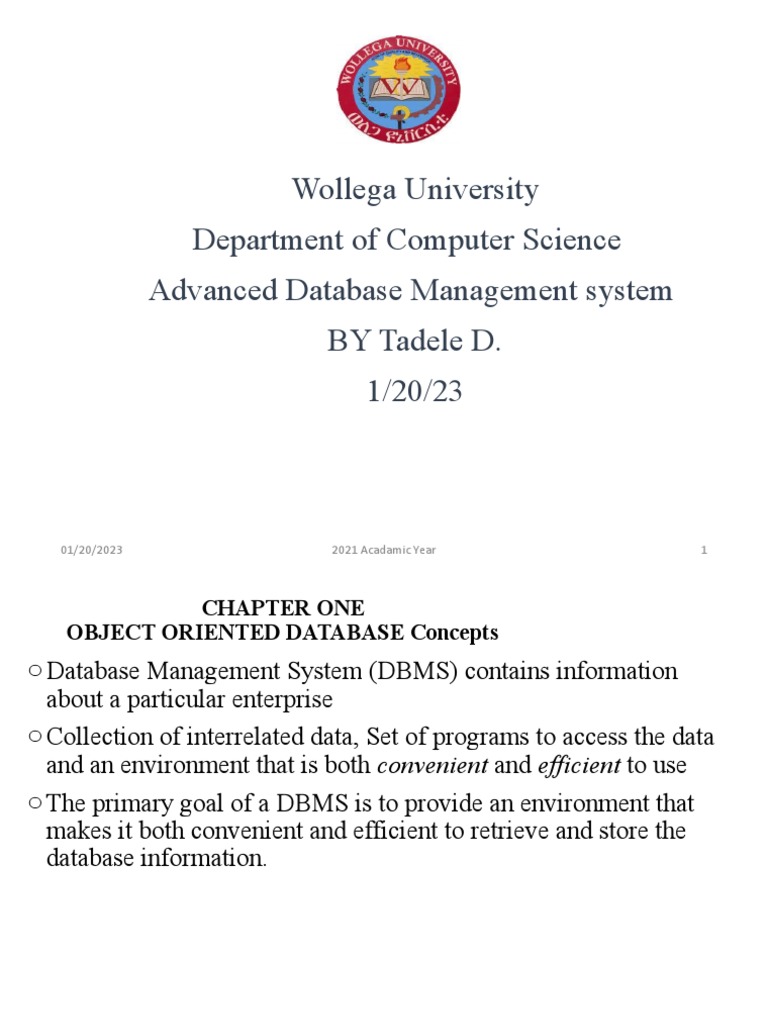 Advance Database System Ch.1 (Autosaved) | PDF | Databases | Parsing Advance Database System Ch.1 (Autosaved) | PDF | Databases | Parsing