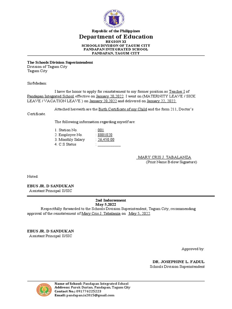 Reinstatement Form | PDF | Wellness