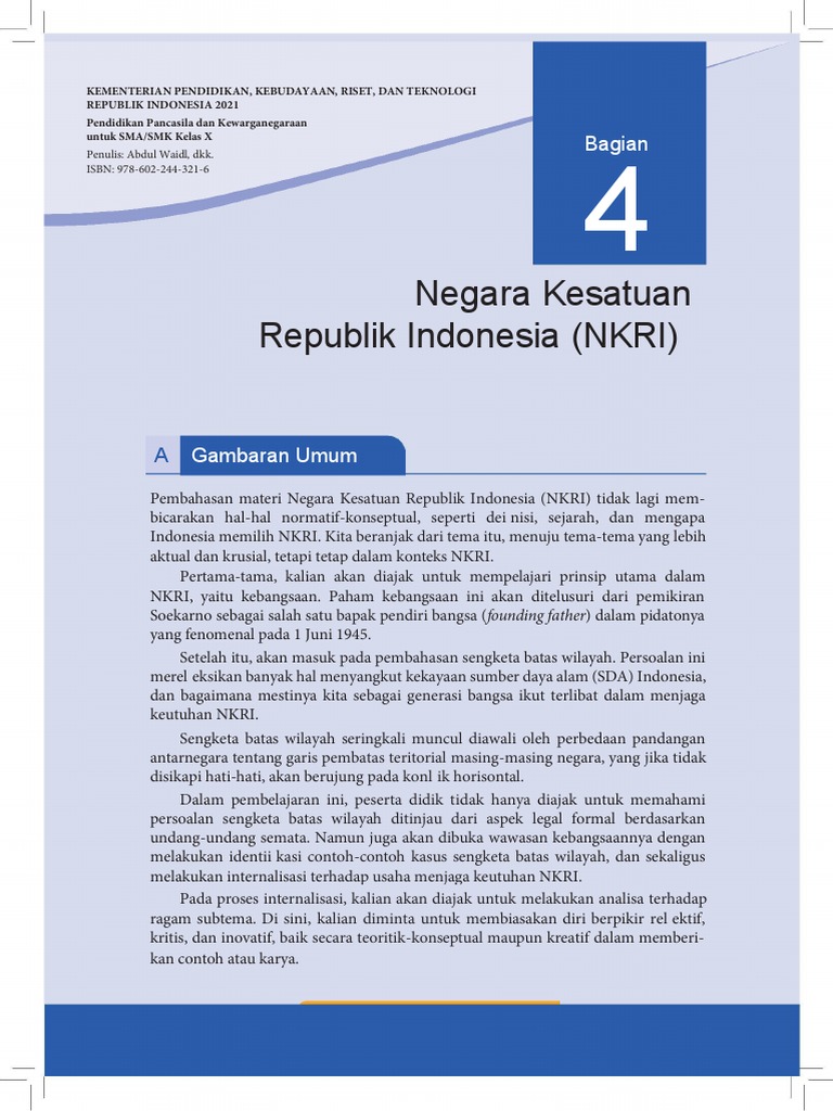 BUKU PPKN - BAB 4 - KLS X-2021 | PDF