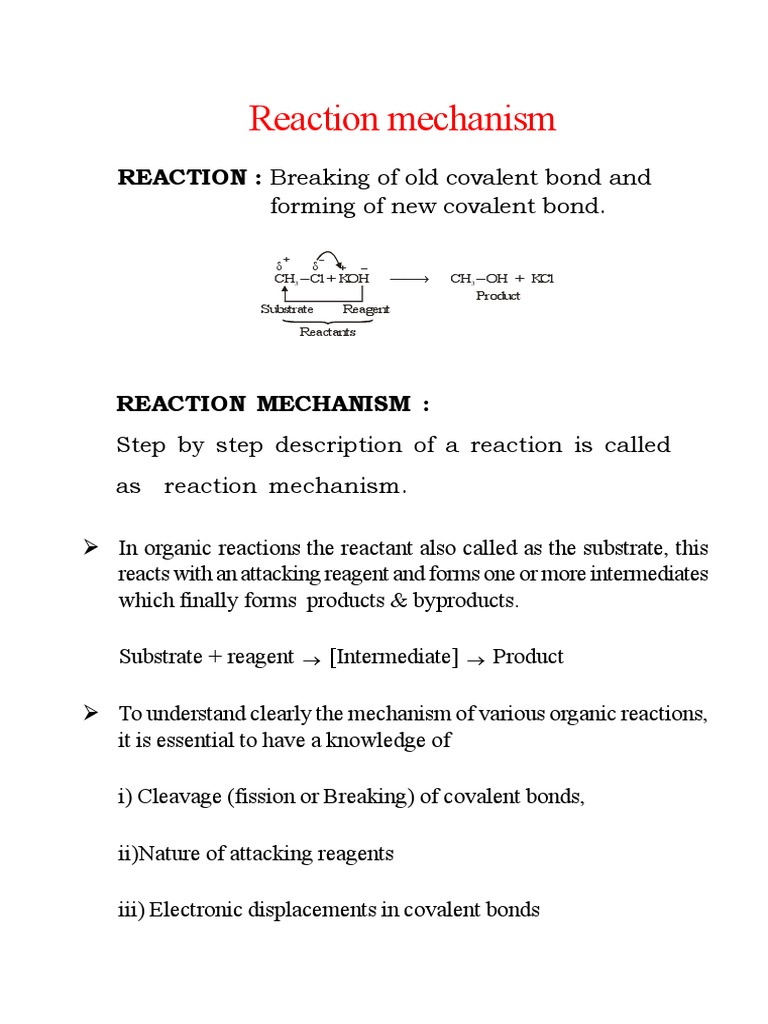 Bond Fission, Types of Reagents-Tt | PDF | Radical (Chemistry ...