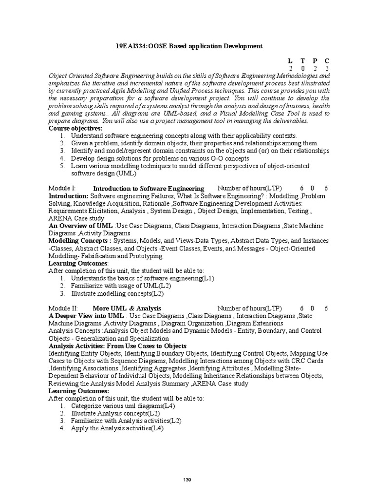 OOSE | PDF | Unified Modeling Language | Class (Computer Programming)