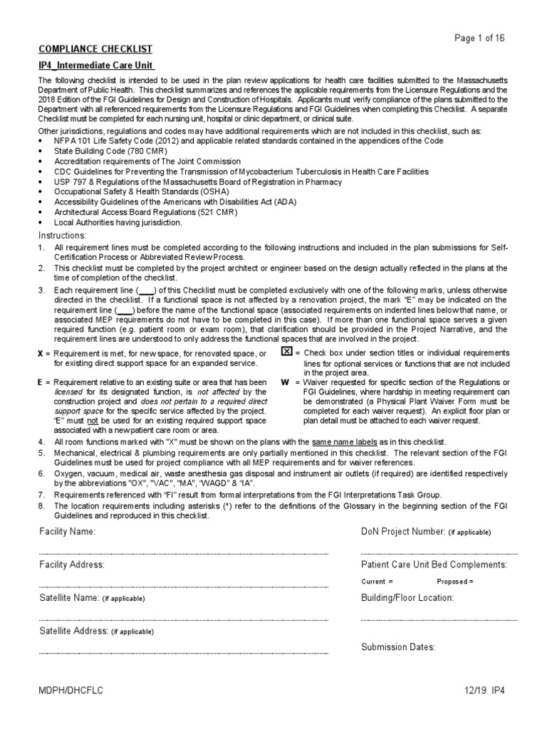 Ip4 Intermediate Care Unit | PDF | Door | Shower