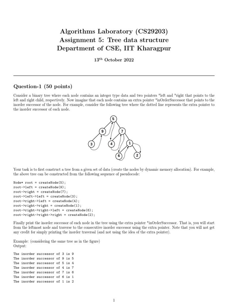 Assignment 5 | PDF | Computing | Algorithms