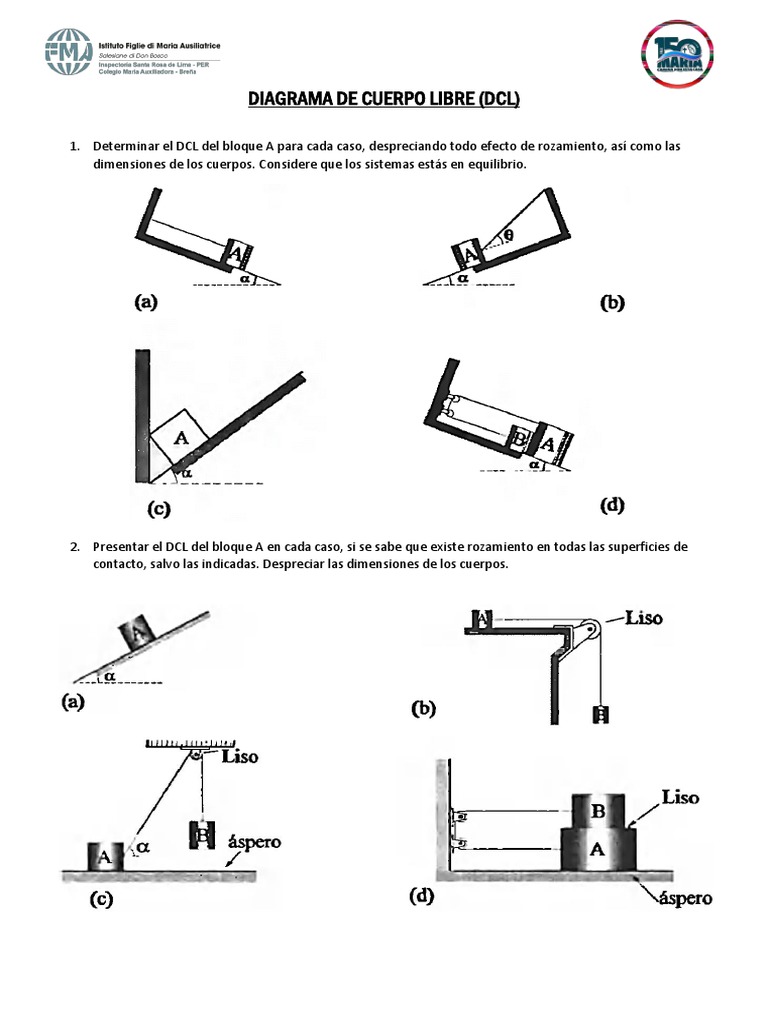 Diagrama de Cuerpo Libre (DCL) | PDF