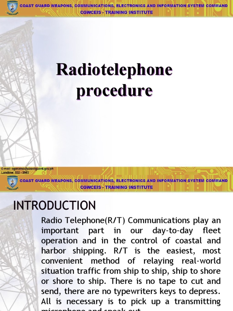 Radiotelephone Procedure | PDF | Language Arts & Discipline ...