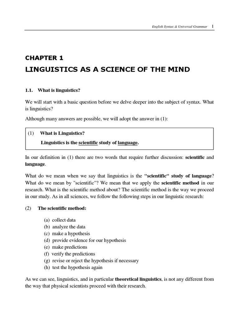 Linguistics as a Science | PDF | Linguistics | Language Acquisition
